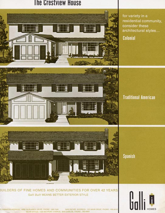 The Heritage of Galli Homes: Model Homes ~ The Crestview House